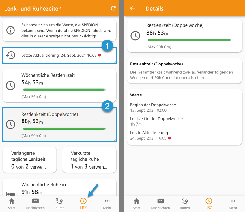 Lenk Und Ruhezeiten Rechner App